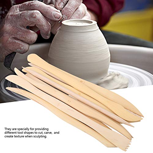 Joyzan Wooden Clay Tool, DIY Modeling Sculpting Tools Kit Pottery Play ...