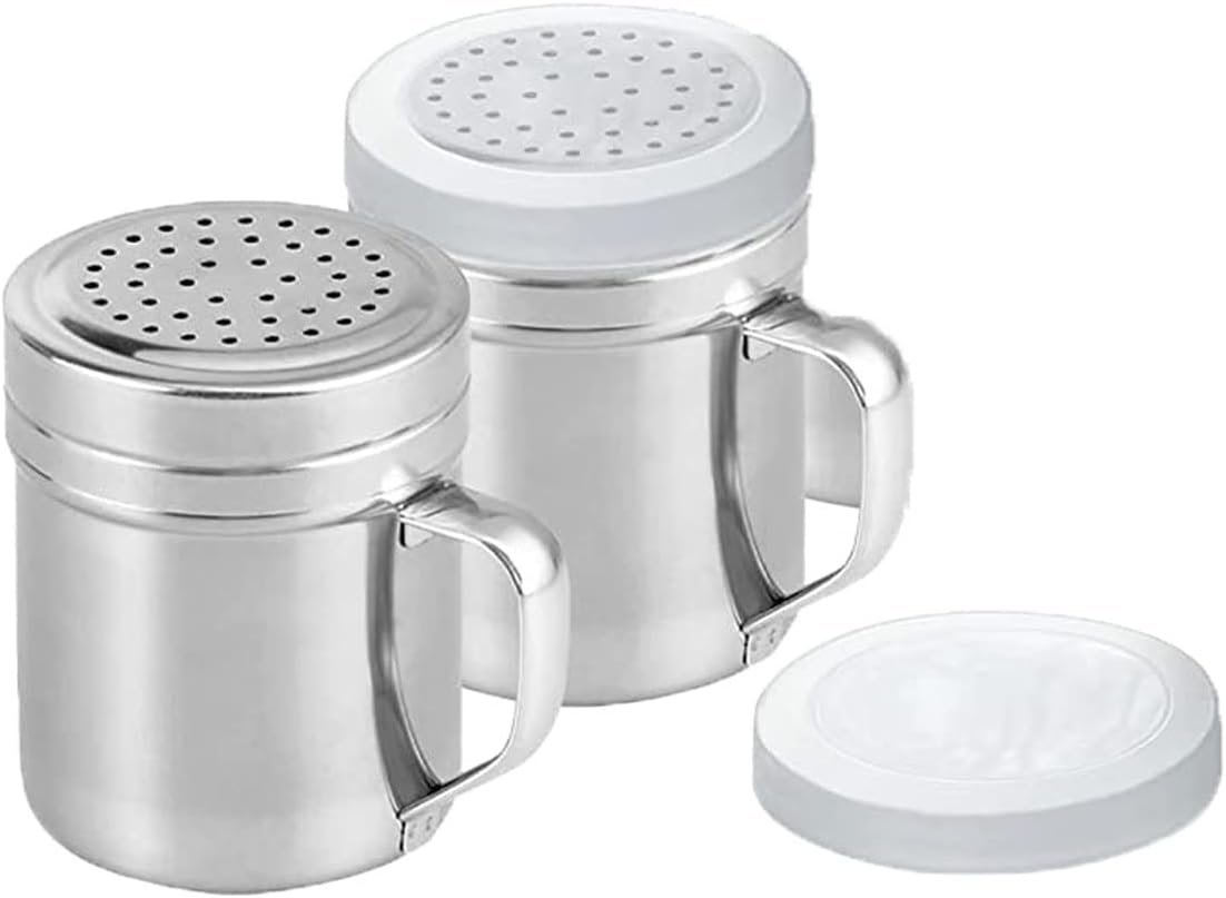 Amazon.com: Metal Salt Pepper Dredge Shakers - With Handle - Seasonings ...