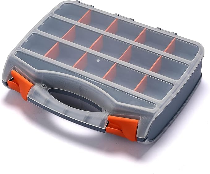 Vroxy Double Side 30 Compartments Hardware Organizers, Storage Box ...