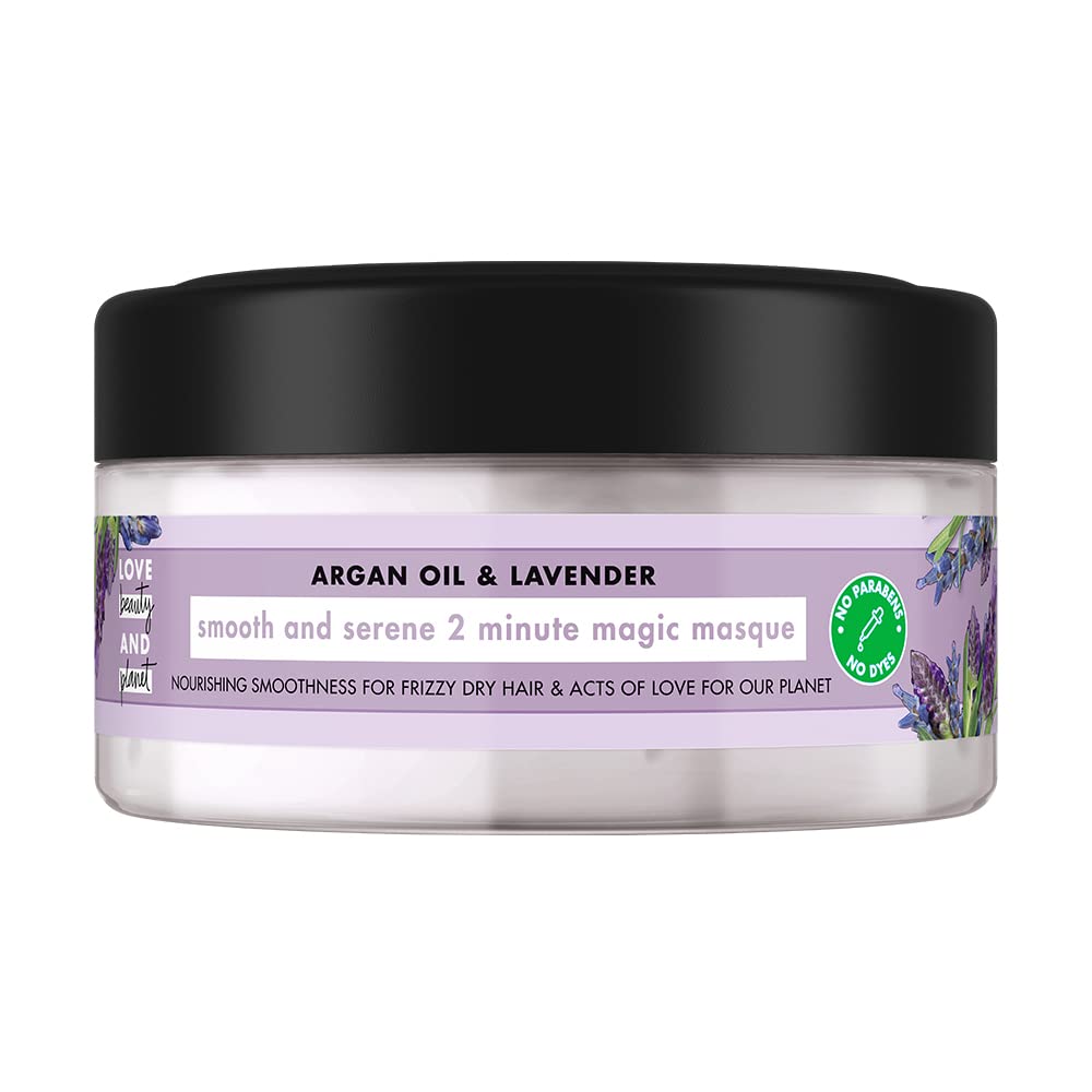 Love Beauty & Planet Argan Oil & Lavender Magic Mask for Smooth Frizz ...