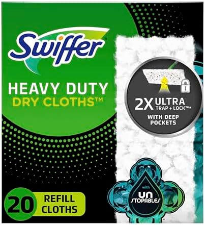 Amazon.com: Swiffer Sweeper Heavy Duty Dry Multi-Surface Cloth Refills ...
