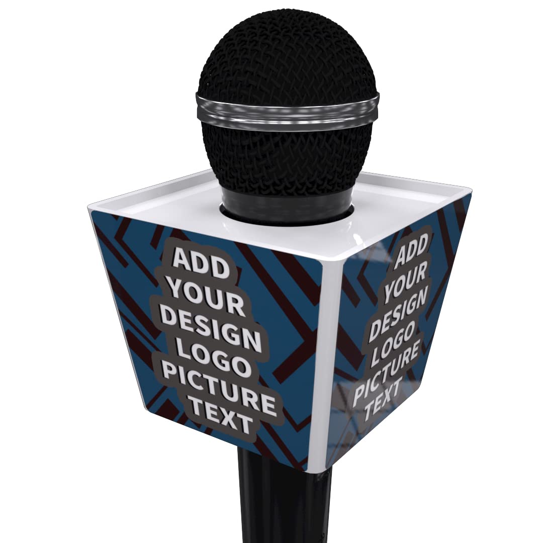 Amazon.com: custom mic flag logo personalized microphone box ...