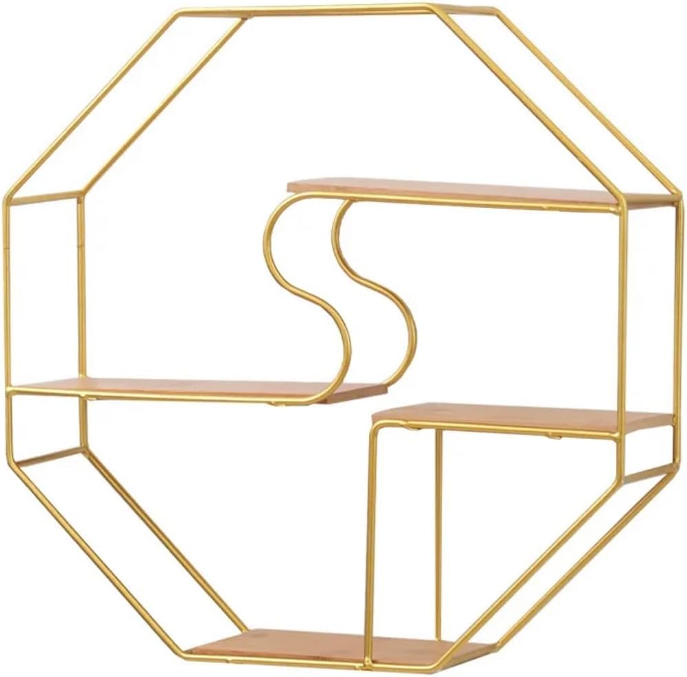 Amazon.com: Octagon Floating Wall Shelf (Black) : Home & Kitchen