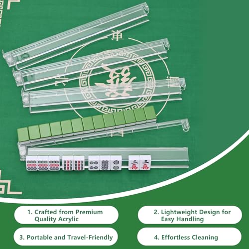 All-in-One Mahjong Tile Pushers and Racks for Modern American Tile Set ...