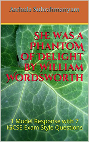 Amazon.com: She was a Phantom of Delight by William Wordsworth: 1 Model ...