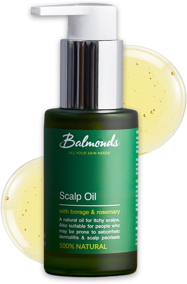 Balmonds Scalp & Beard Oil 50 ml - with Rosemary, Hemp and Tea Tree ...