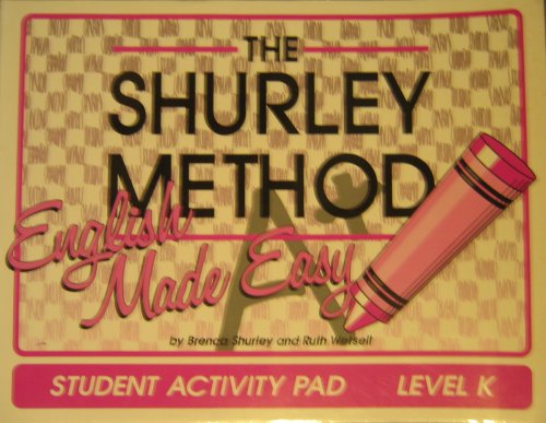 The Shurley Method : English Made Easy : Student Activity Pad Level K ...