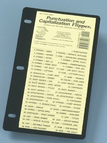 Punctuation and Capitalization Flipper/Clp390W (Basic Facts Handy ...