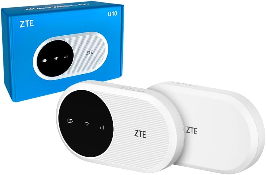 ZTE U10 4G+ Mobile Wi-Fi Router, LTE Advanced Low-Cost Portable Travel ...