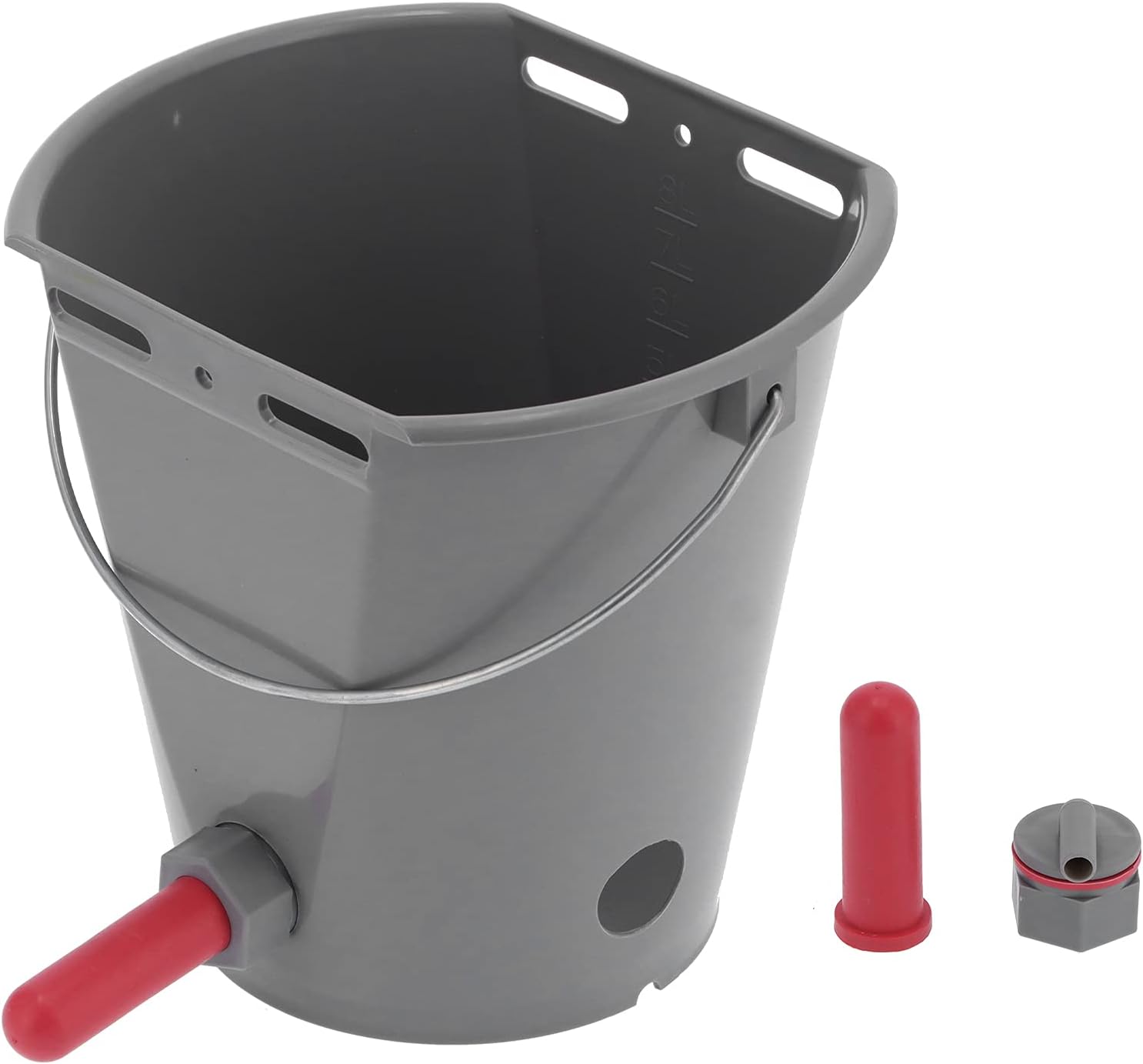 Amazon.com : REXVTNS 8L Livestock Feeder Bucket with 2 Nipples | Food ...