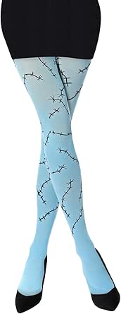 Amazon.com: Chicingyou Halloween Women Stitched Tights, Pantyhose with ...