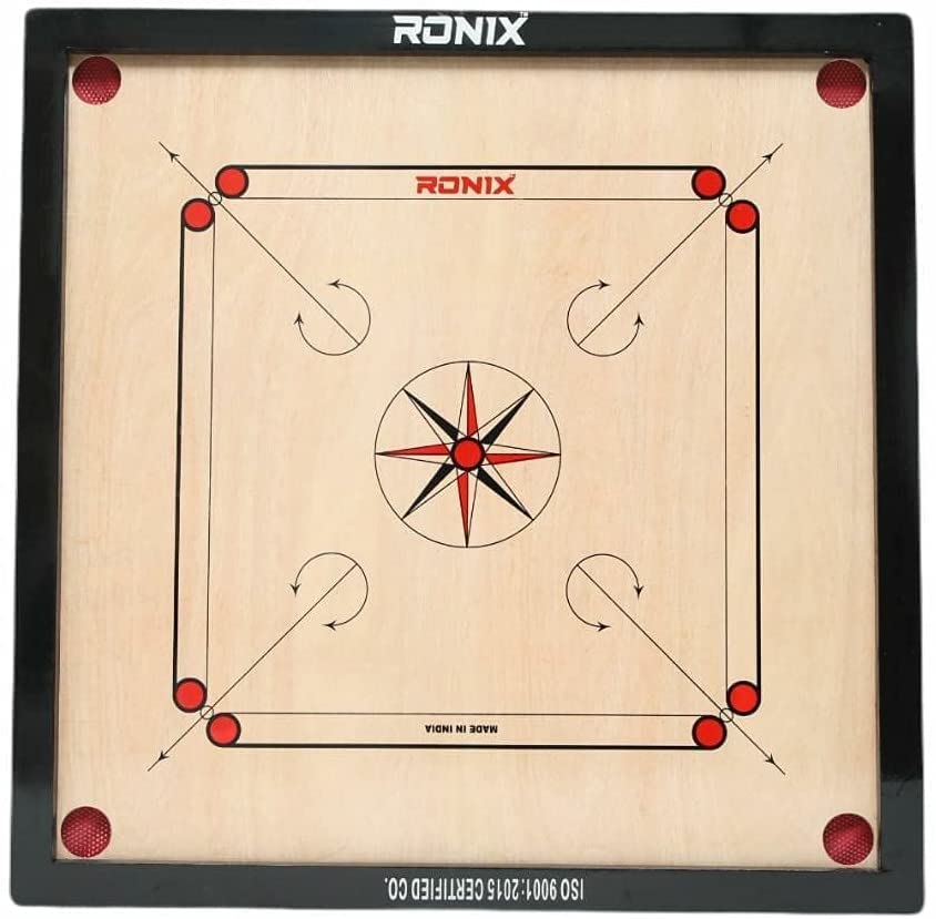 82CM Large Full Size Carrom Board with 24 Coins Striker and Powder ...