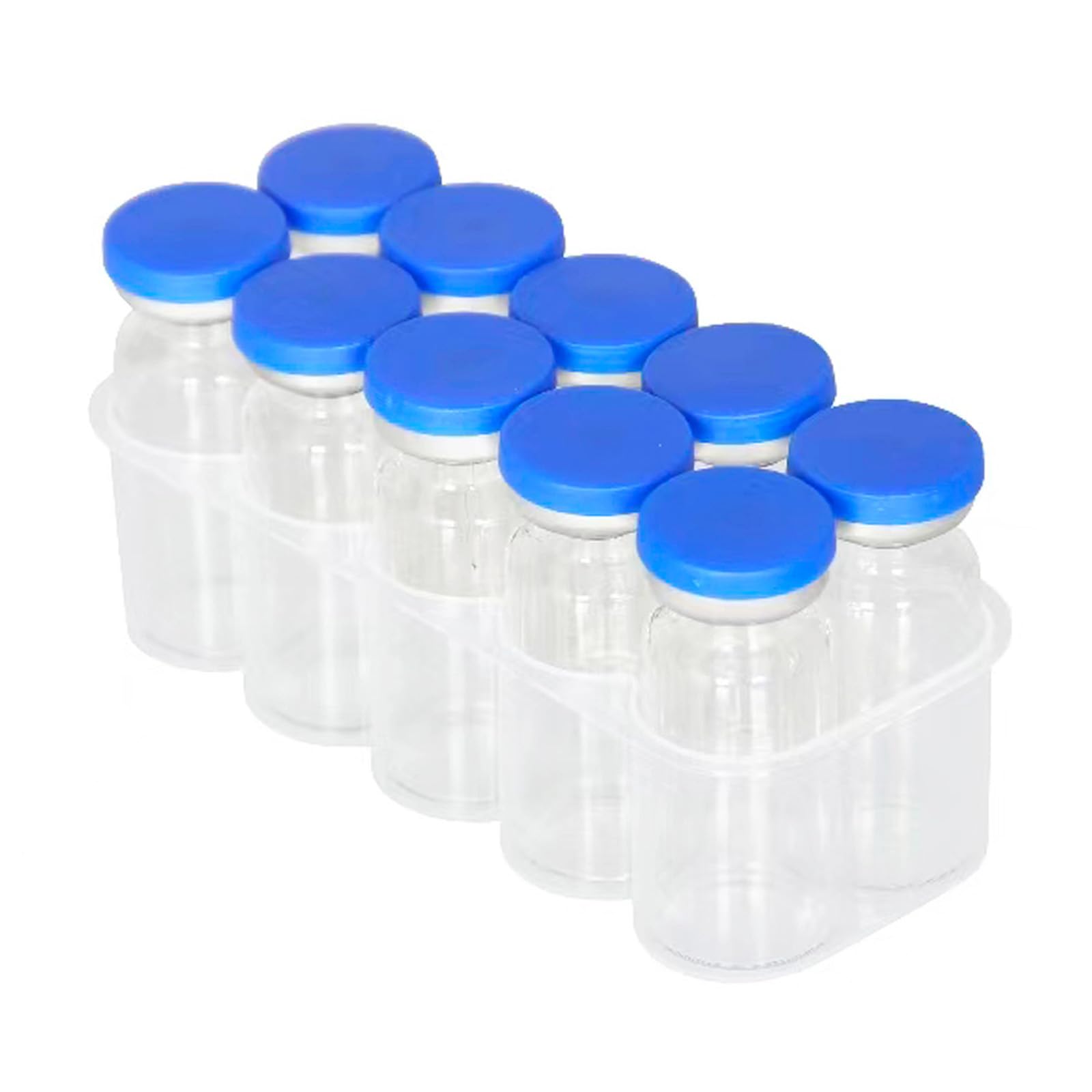 Vitorinca 10 Pcs 10ml Clear Sample Glass Vials with Plastic-Aluminum ...