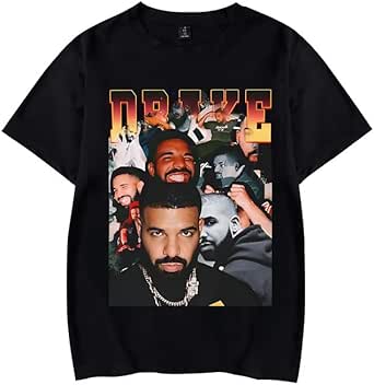Amazon.com: Rapper Drake Graphic Tees Men Rapper Streetwear Shirt ...