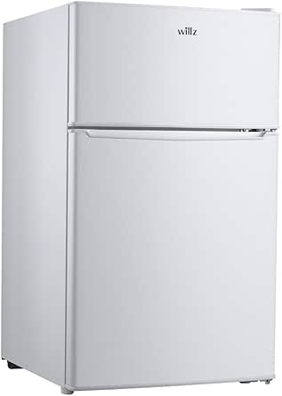 Amazon.com: Willz WLR31TWE Compact Refrigerator, 3.1 Cu.Ft Fridge With ...