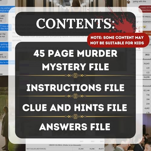 Roses and Betrayals Murder Mystery Cold Case File | Mystery Game | Detective Crime Game ...