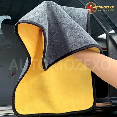 AUTOMOZEXO Pack of 5 Premium Microfiber Cloth for Car Cleaning - Super ...