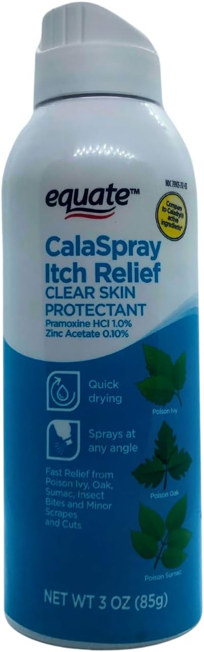 Amazon.com: Equate Calamine Spray/CalaSpray Itch Relief - 3 oz, Clear ...