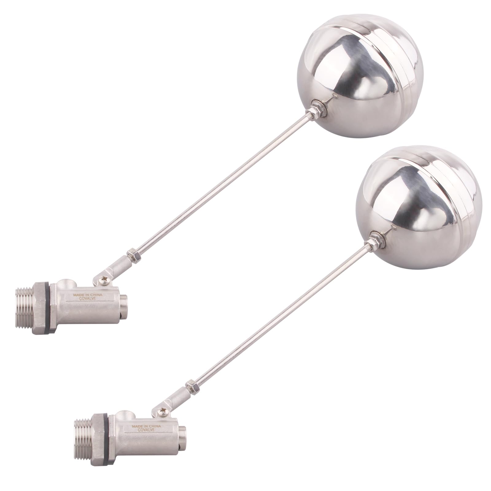 Snapklik.com : GOVALVE Stainless Steel Float Ball Valves - 3/4 NPT Male ...