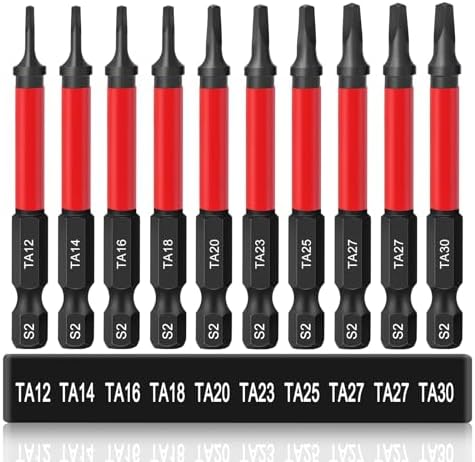 CYLBAQ Impact Triangle Head Screwdriver Bits, 10pcs 65mm S2 Steel ...