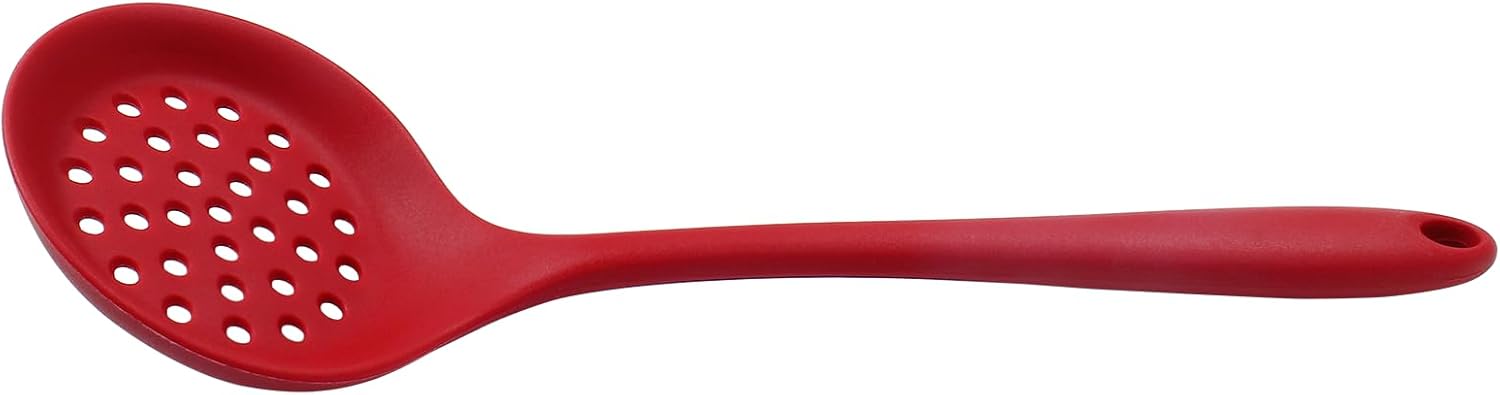 Amazon.com: BokWin 1 Pcs Round Slotted Spoon Heat Resistant Silicone ...