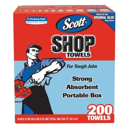 Scott Products 75190 Blue Scott Shop Towels In-A-Box 200 Count : Amazon ...