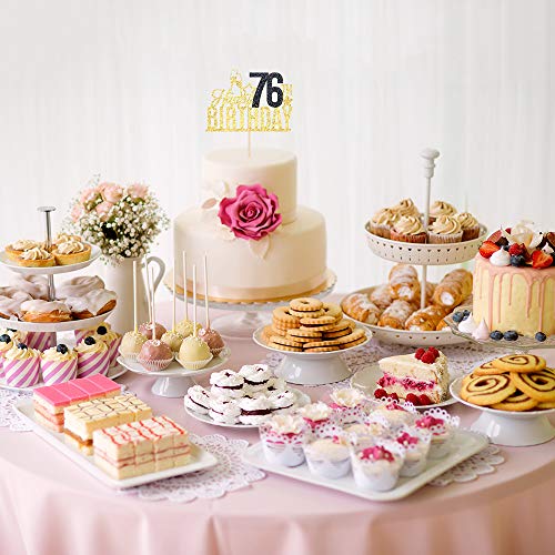 Snapklik.com : Happy 76th Birthday Cake Topper - Seventy Six-year-old ...