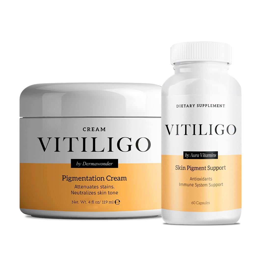 Amazon.com: Dermawonder Vitiligo Supplement & Pigmentation Cream Set ...