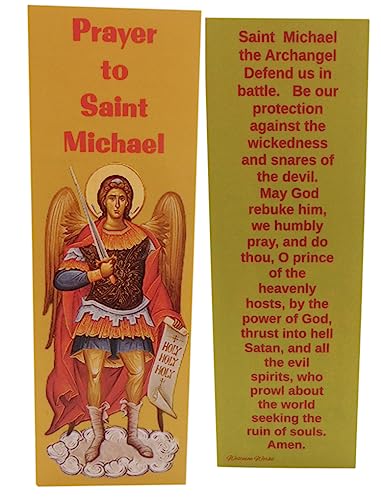 Snapklik.com : St Michael Bookmark Pack Archangel Saint
