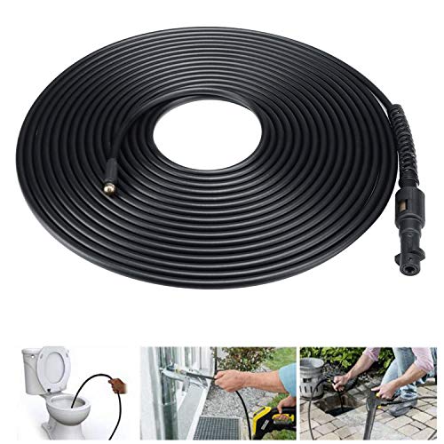 HSEAMALL 10M Drain Pipe Cleaning Hose with Adapter,Flexible Tube ...