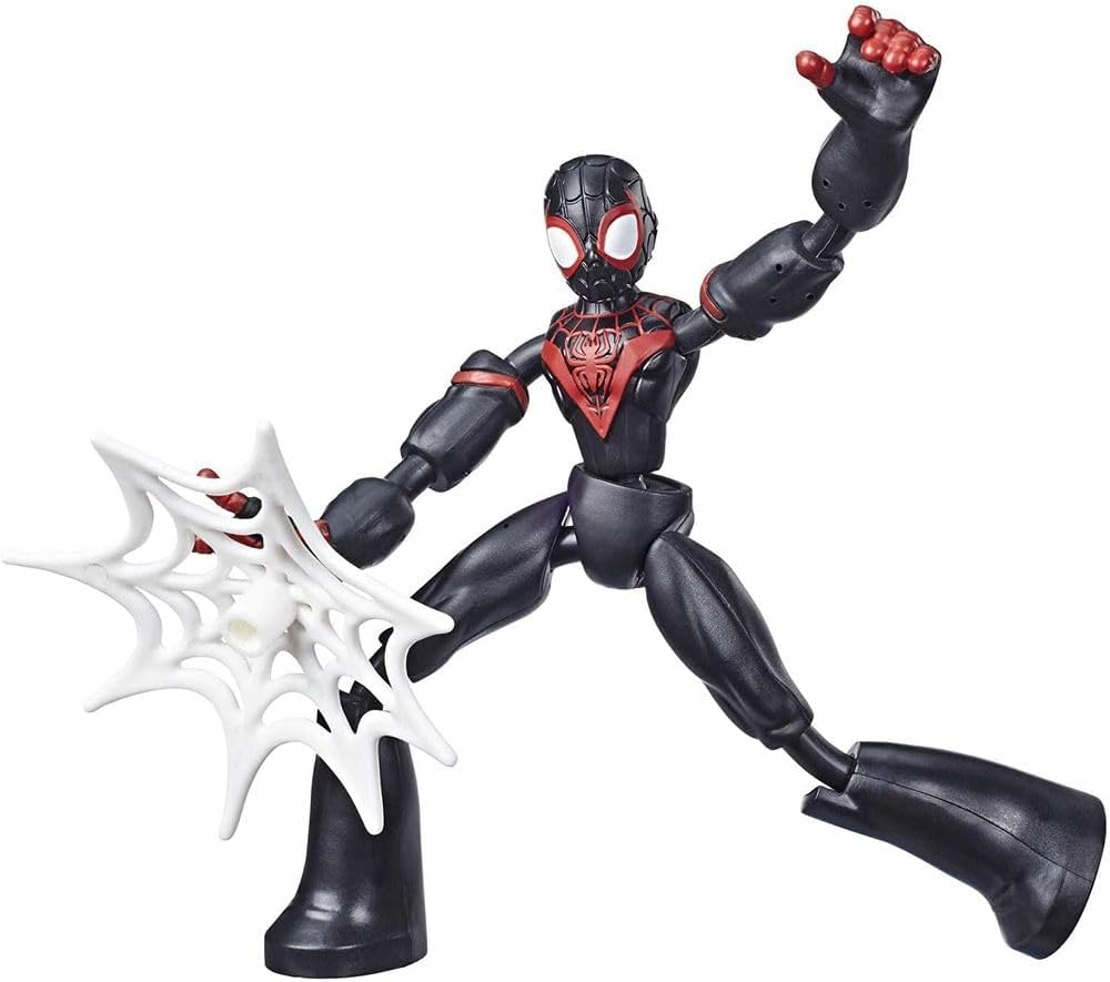 Amazon.com: Marvel Spider-Man Bend and Flex Miles Morales Action Figure ...