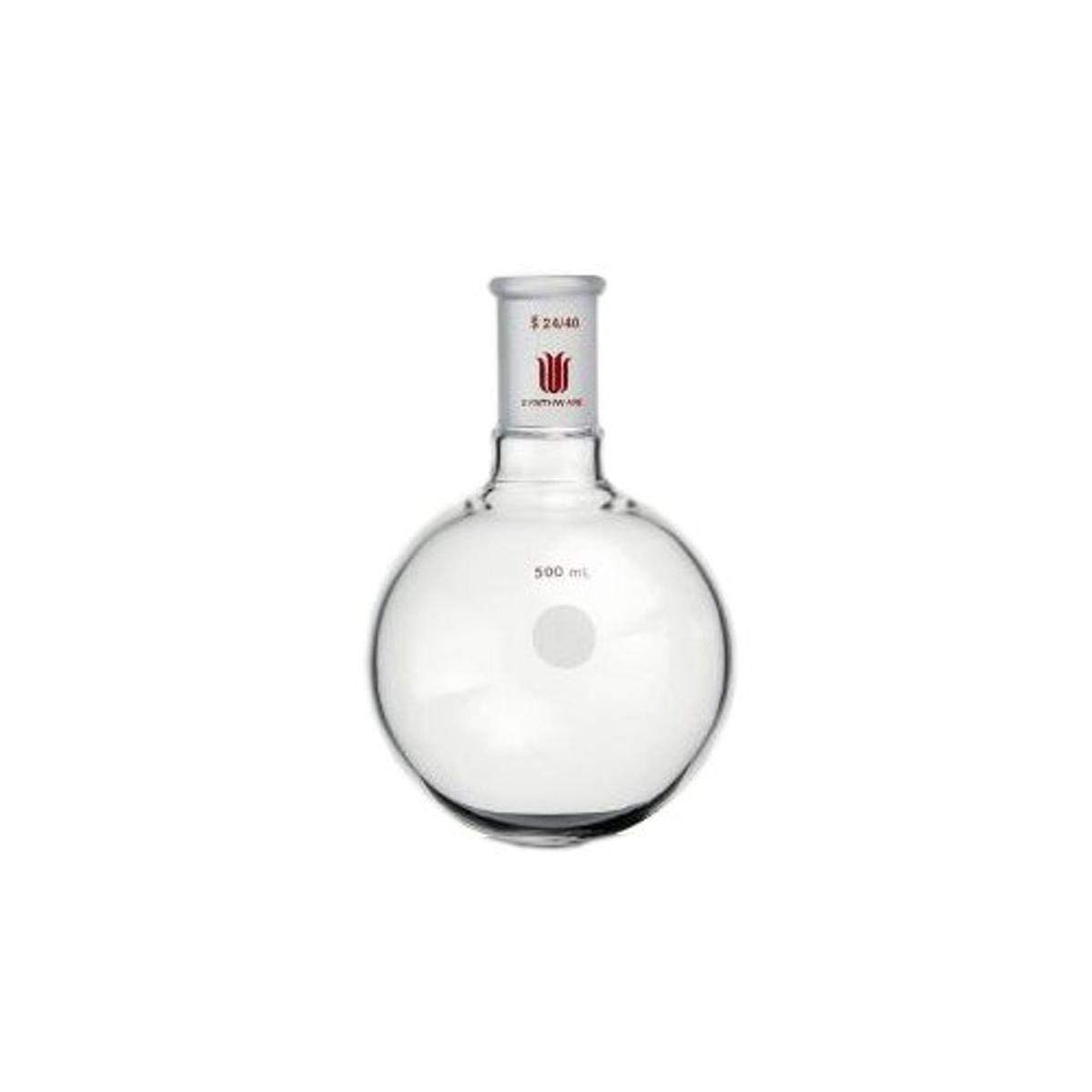 Kemtech F309500 Synthware Round Bottom Flask, 1-Neck, 19/22 Standard ...