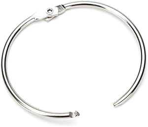 Coideala stora metallbokringar/lösa bladpärmar, ringar 63 mm SILVER ...