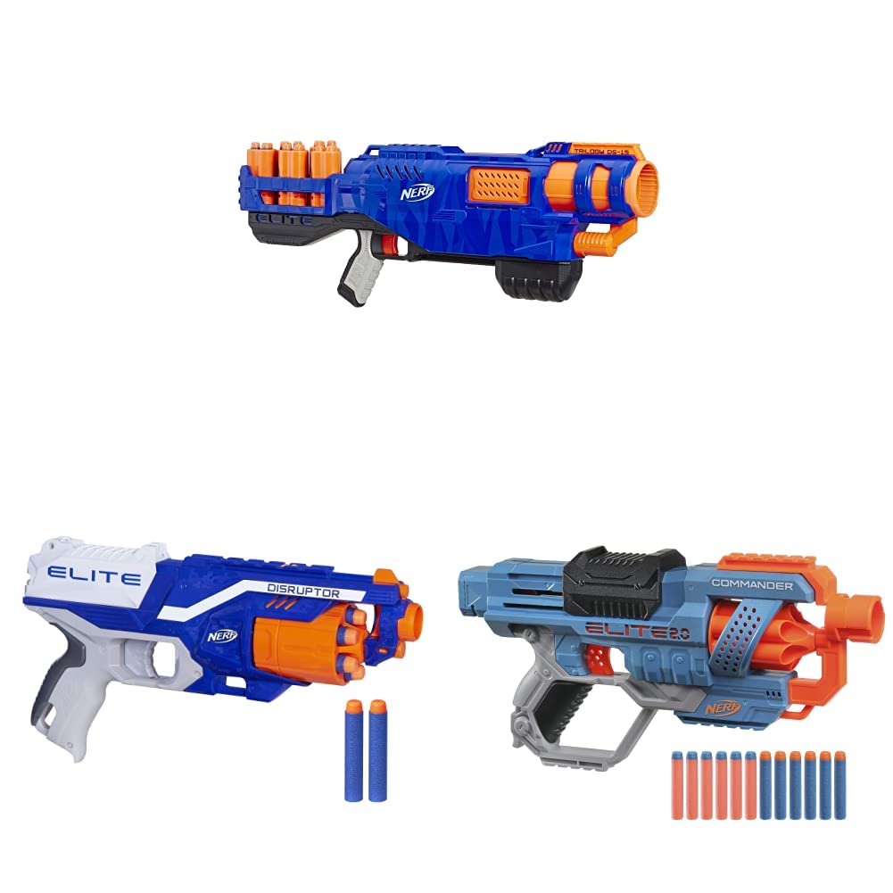 Nerf Trilogy DS-15 N-Strike Elite Toy Blaster with 15 Foam Darts 5 ...