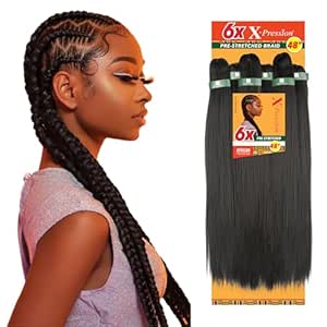 Amazon.com : Sensationnel X-pression Prestretched Braiding Hair - 6x ...