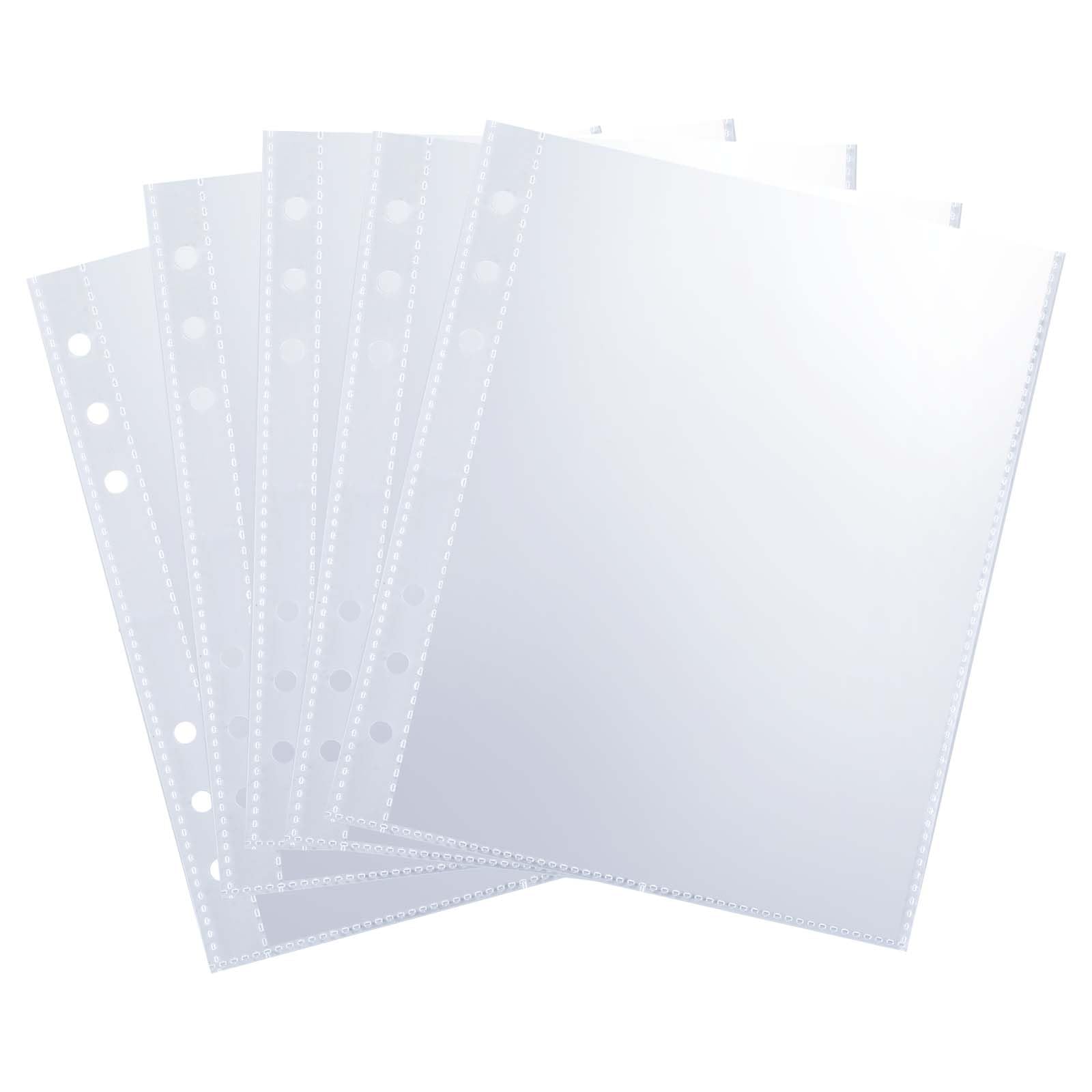 Amazon.com : 50 Pack 50 Pocket 5x7”Clear Page Protectors for A5 Binder ...