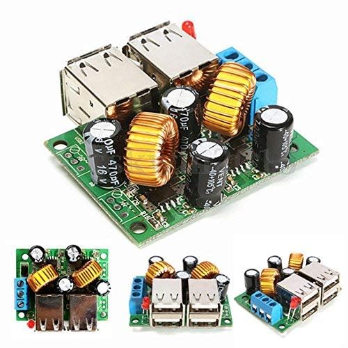 RIDEN 4 USB Port Step Down Power Supply Voltage Regulator Converter ...