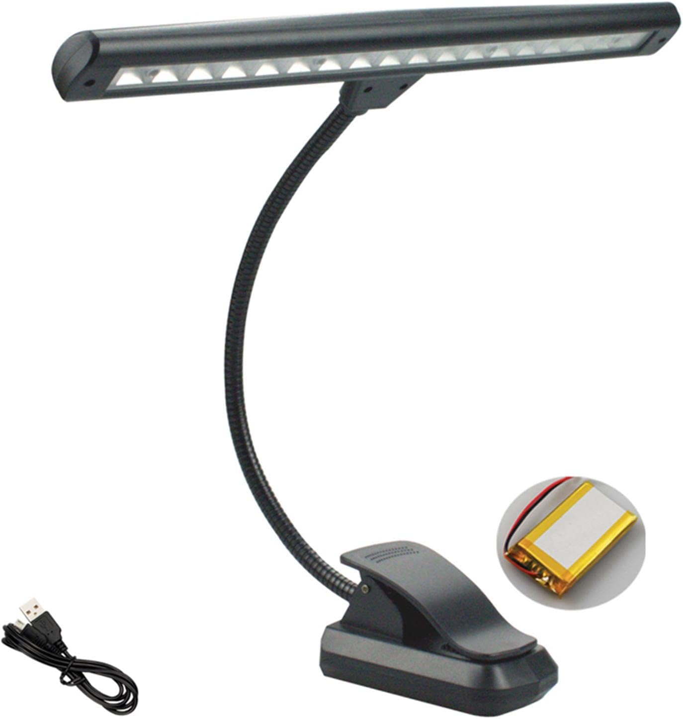 FZone FL9030 Clip on 10 LED Orchestra Music Stand Light - Including ...