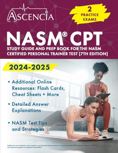 Snapklik.com : NASM CPT Study Guide 2024-2025: 2 Practice Exams And Prep Book For The NASM ...