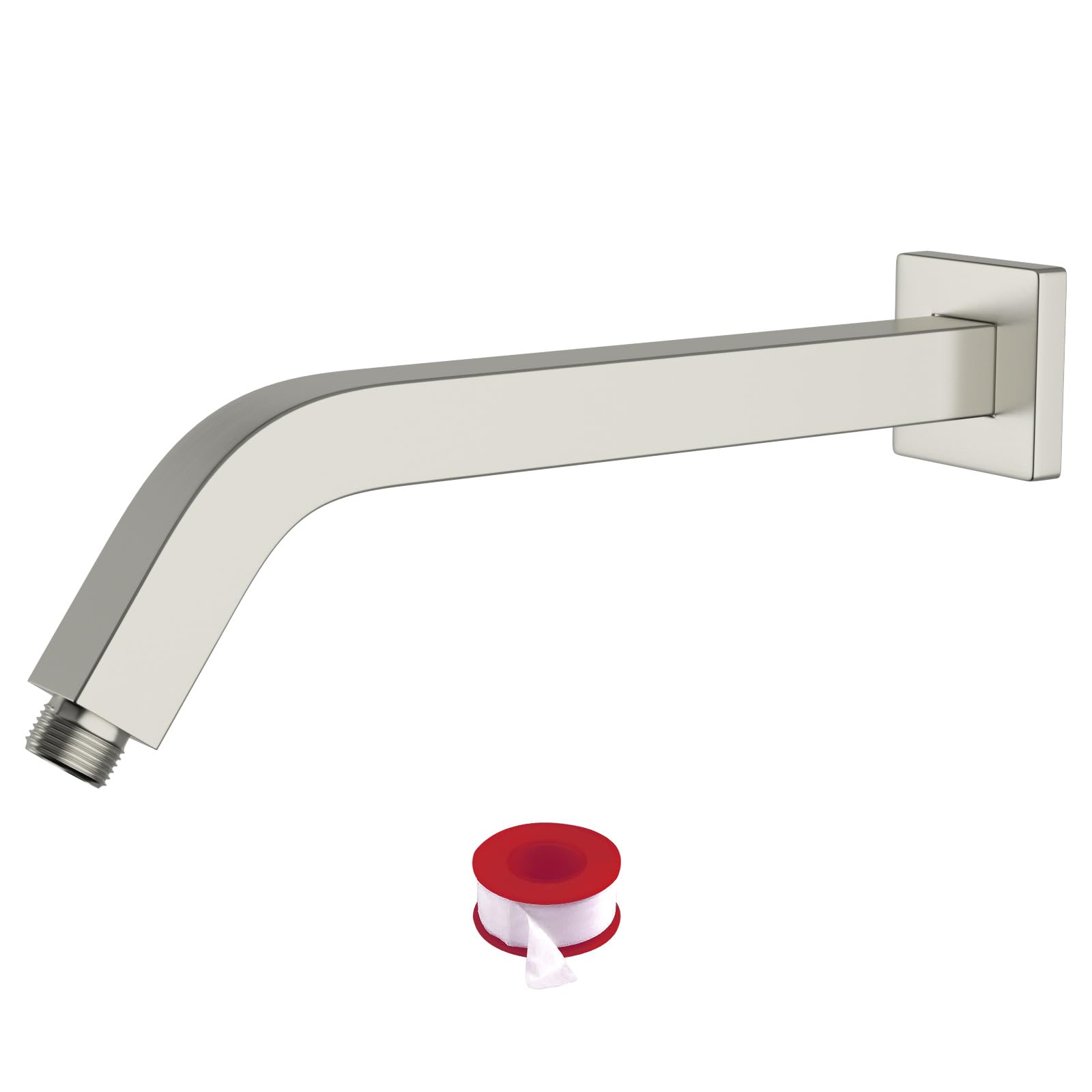 Snapklik.com : Lordear 10 Inch Shower Arm Brushed Nickel,Rain Shower ...