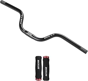 Amazon.com : BUCKLOS 25.4 mm Mountain Bike Handlebars Rise 100 mm ...