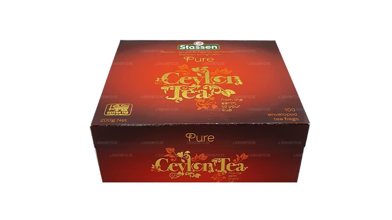 Amazon.com : Stassen Pure Ceylon Tea / 100 Tea Bags / 200g / 7.1oz ...