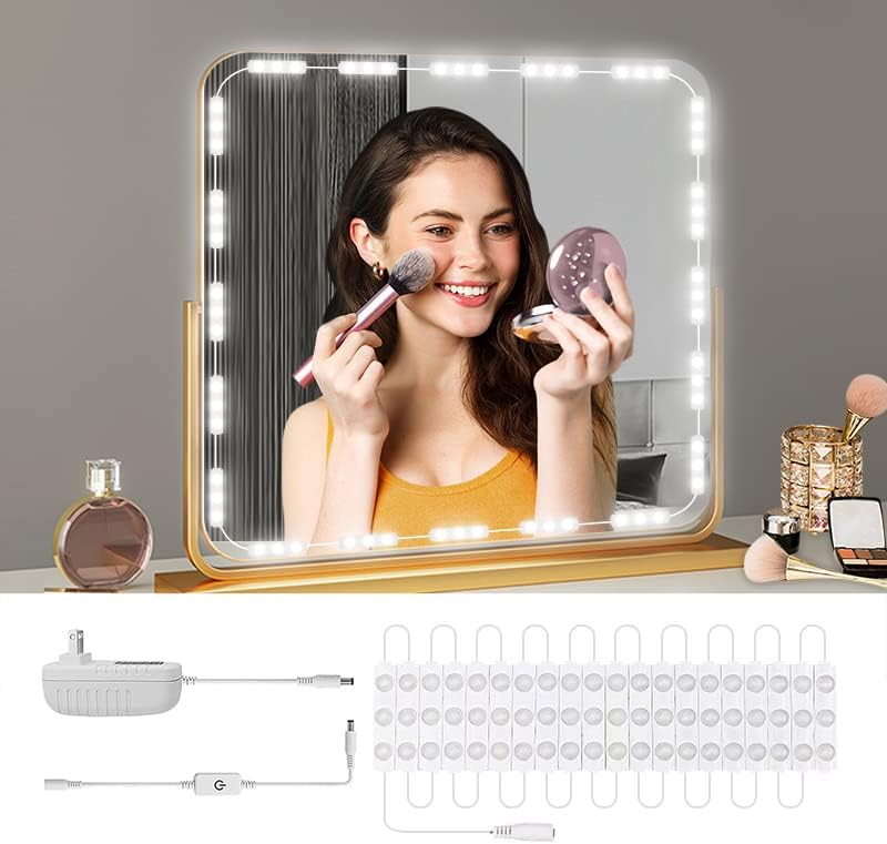 Luces para Espejo Maquillaje Con 60 LEDs IP65 Luces de Control Táctil ...