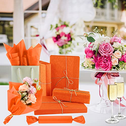Snapklik.com : Orange Tissue Paper For Gift Bags 60 Sheets Orange ...