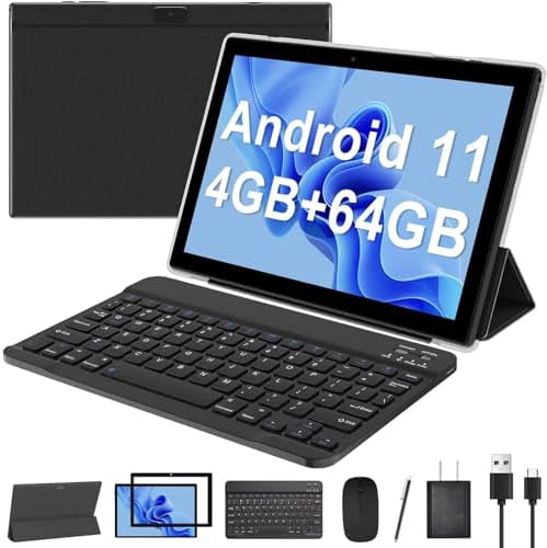 IWEGGO 10.1 Inch Tablet, Android 11 Tablet with Keyboard, 4GB RAM 64GB ...