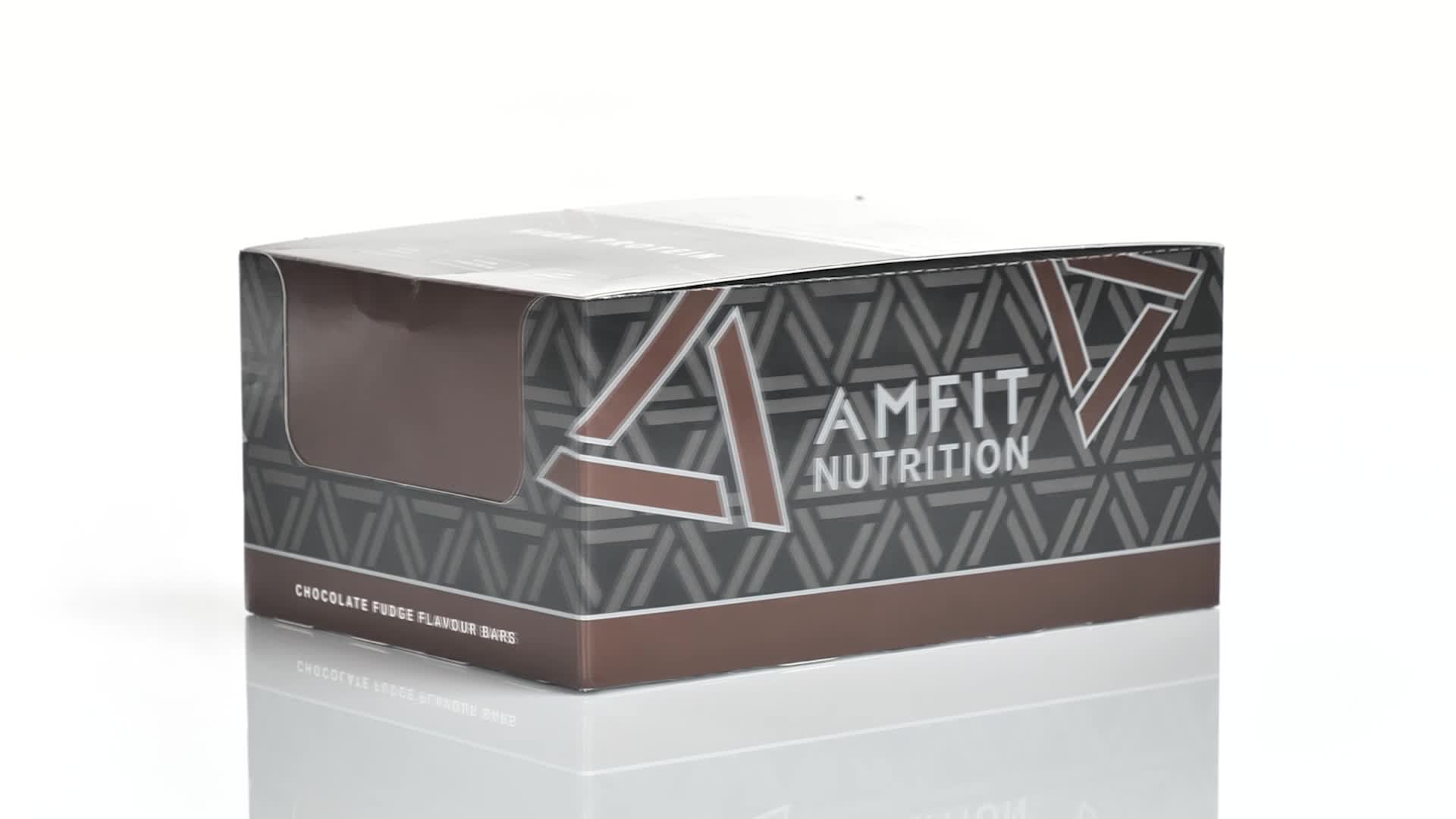 Amazon-Marke: Amfit Nutrition Proteinriegel mit niedrigem Zuckergehalt ...