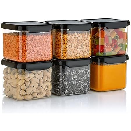 MAK BROTHERS Transparent Plastic Jar Barni for Kitchen Aachar Pickle ...