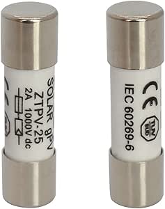 Amazon.com: 5 Pieces DC Fuse Link 2-30A 1000V DC Fusible 10x38mm GPV ...