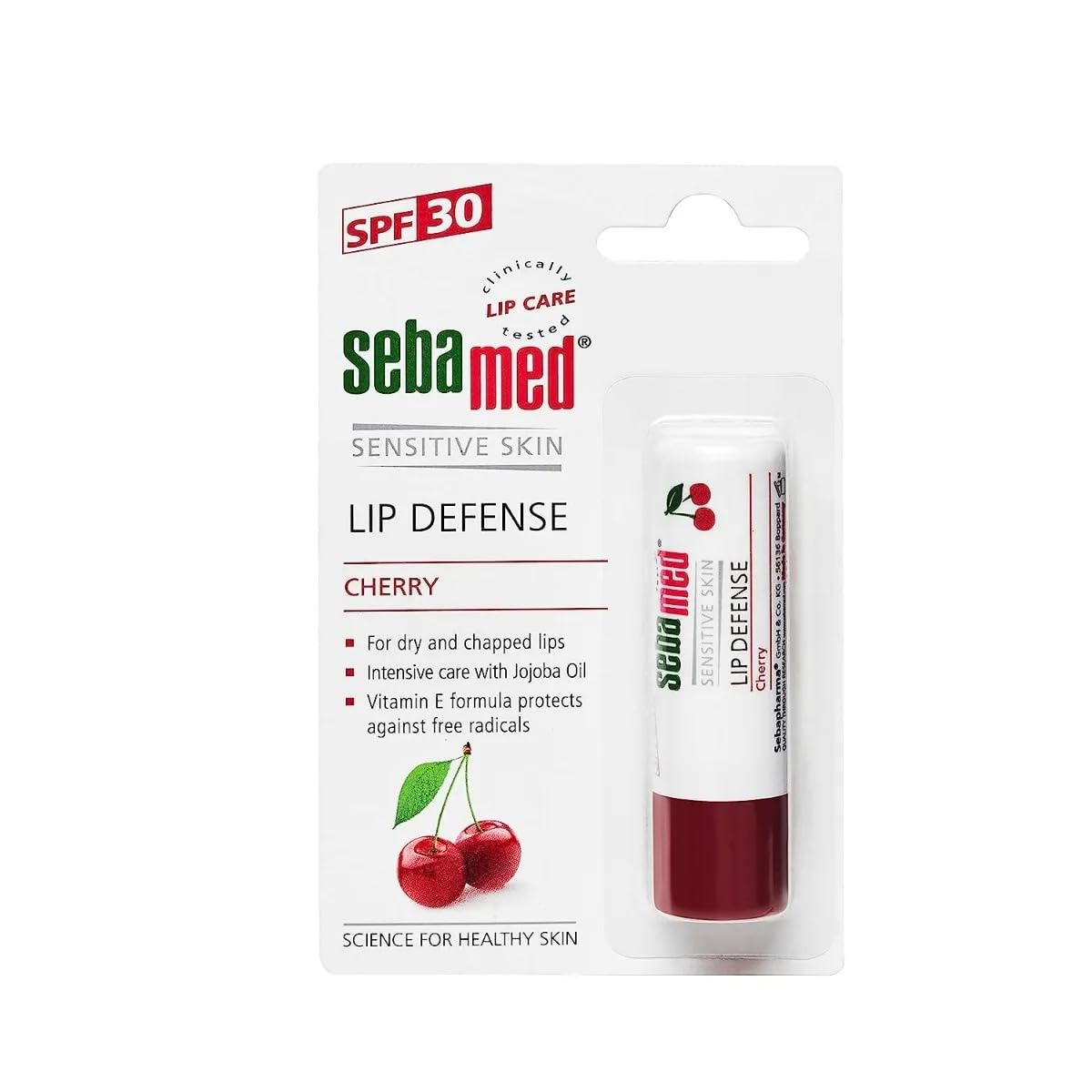Buy Sebamed Lip defense 4.8gm, Cherry | SPF 30 |Tinted Lip balm for Dry ...