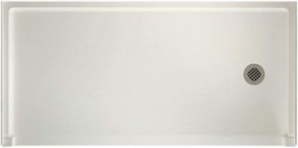 Swanstone FBF-3060R-018 Veritek Right Hand Drain Shower Base, 60-in L X ...